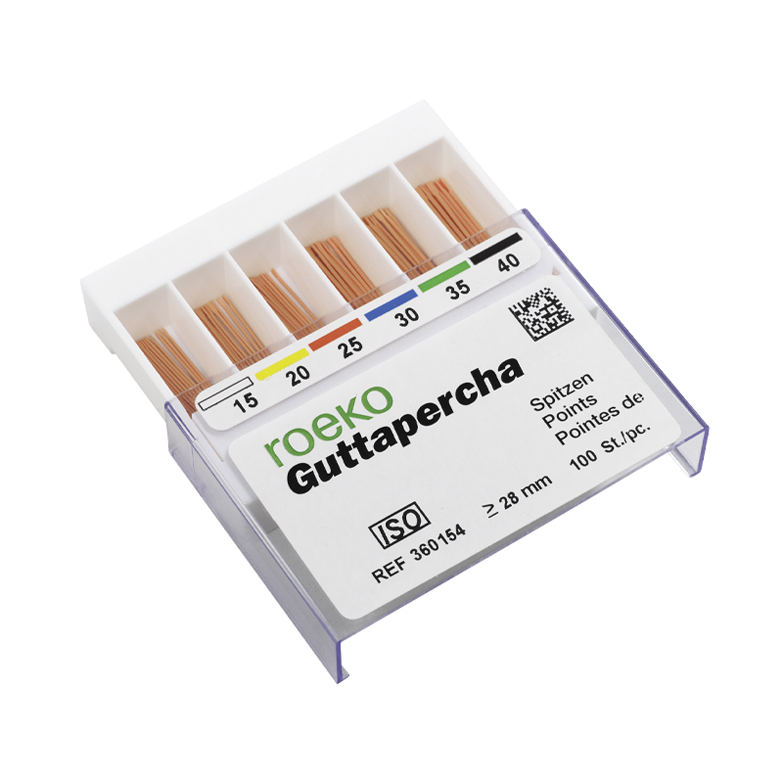 Guttapercha TOP Color 100ks 40 - Dentamed