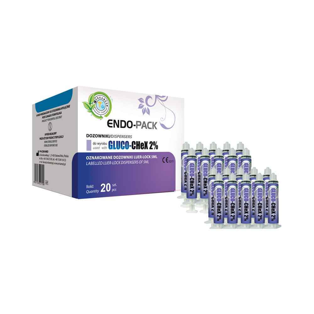 Endo-Pack Gluco-Chex 2% stříkačky 5ml 20ks - Dentamed