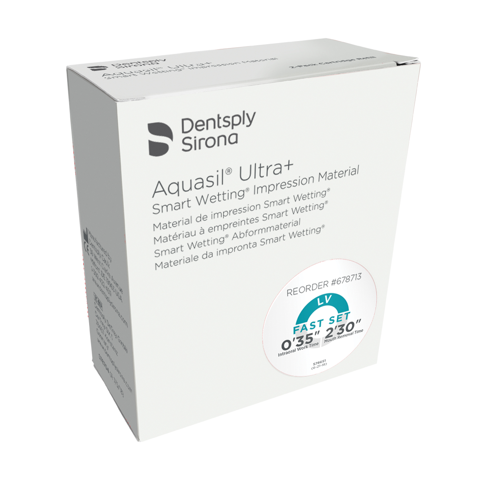 Aquasil Ultra+ Fast Set LV 2x50ml - Dentamed