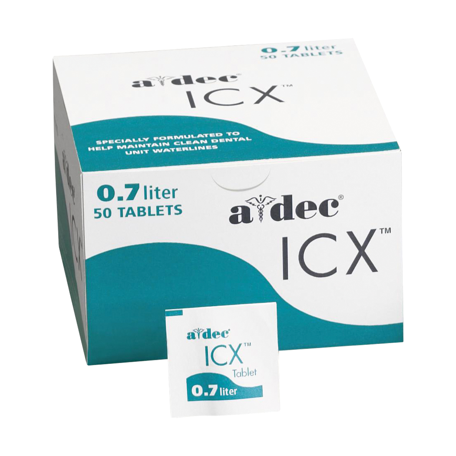 Dezinfekce A-DEC ICX tablety (0,7 l) 50 ks - Dentamed